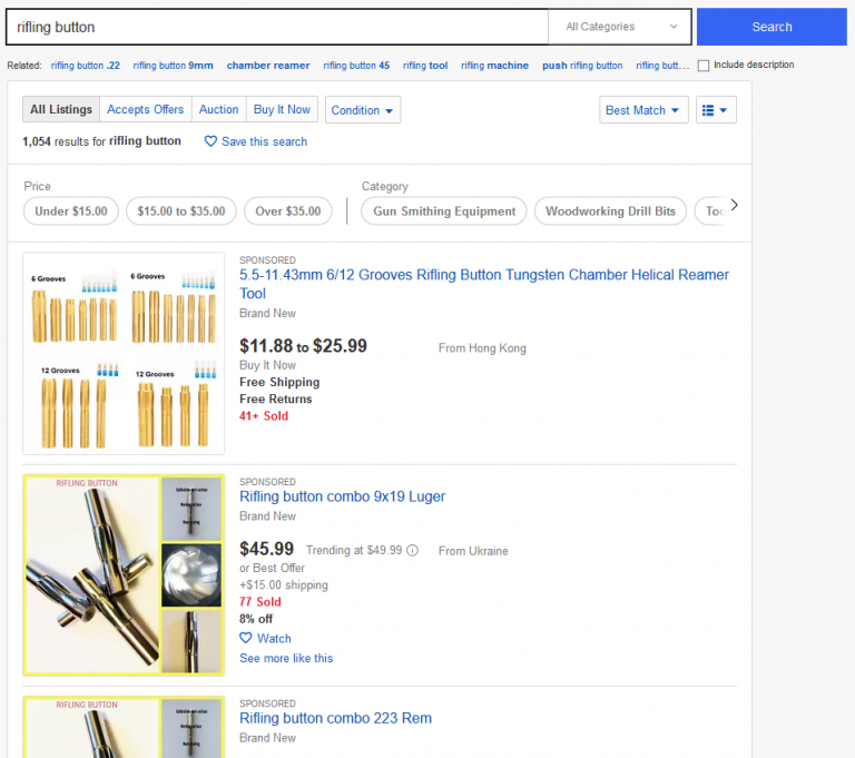 A Practical Examination of eBay Rifling Buttons - The Kommando Blog